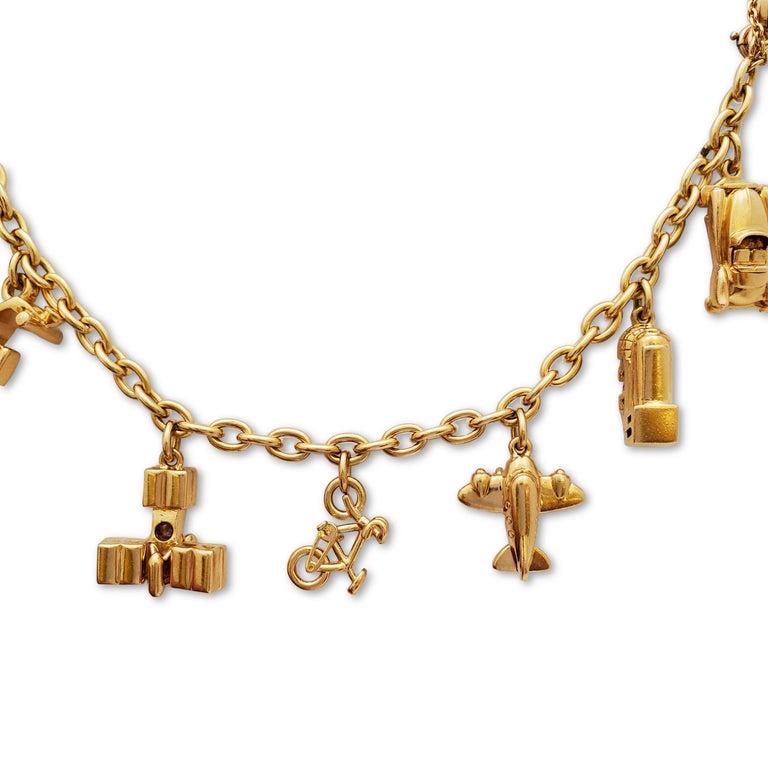 Cartier Vintage Transportation Theme Charm Bracelet at 1stDibs