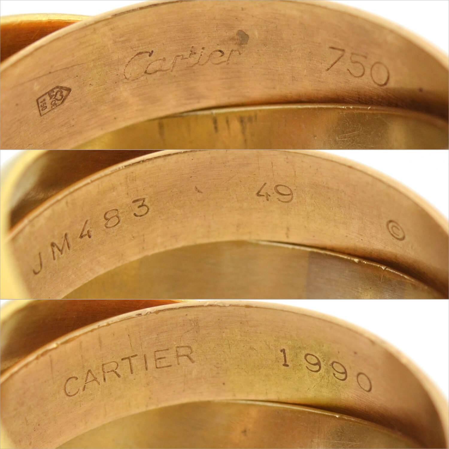Cartier Vintage Tri-Tone Trinity Roller Ring For Sale at 1stDibs ...