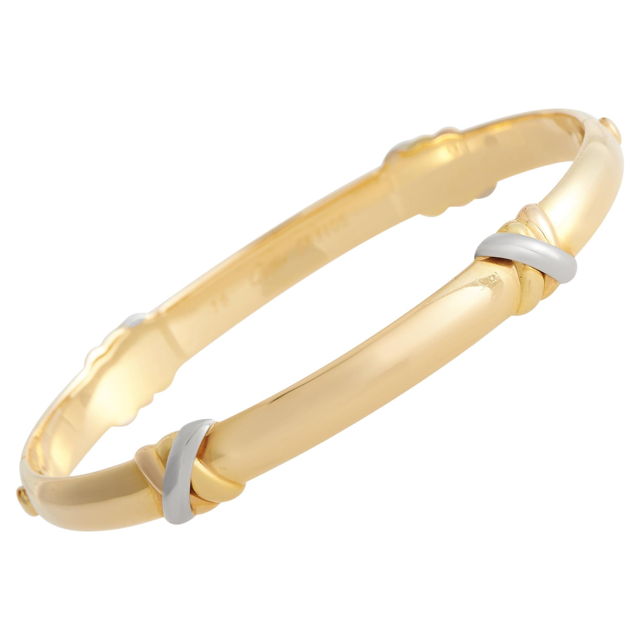 Cartier Vintage Trinity Love 18K Yellow, Rose, and White Gold Bracelet ...
