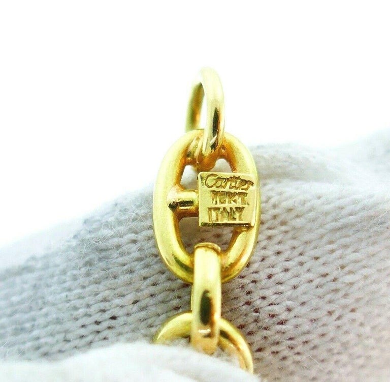 Cartier Vintage Yellow Gold Anchor Link Chain Necklace at 1stDibs ...