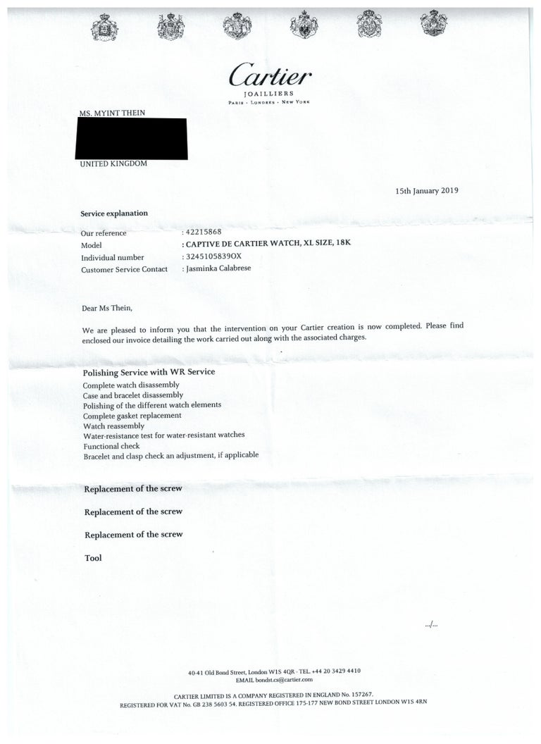 Captive de Cartier Watch White Gold Diamond, High Jewelry Extra Large ...