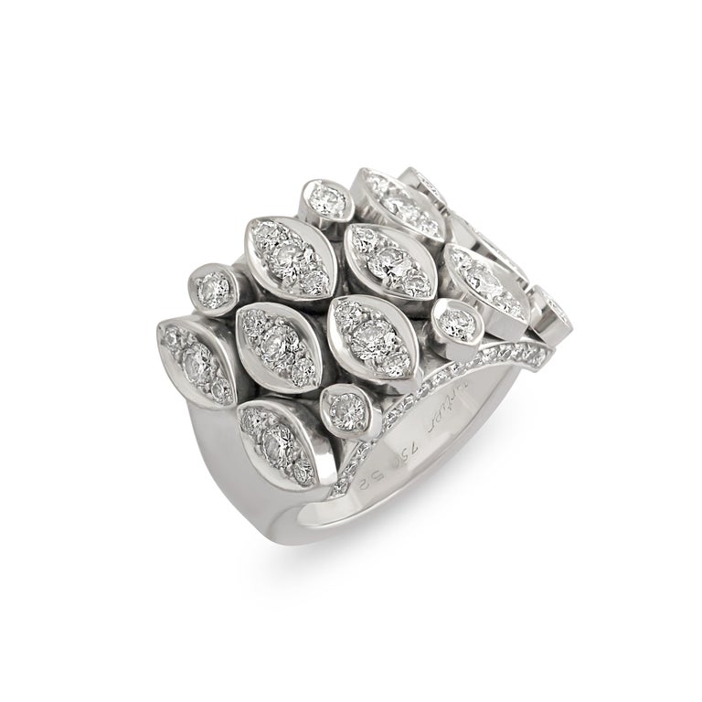 Cartier, White Gold and Diamond ‘Diadea’ Ring For Sale at 1stDibs