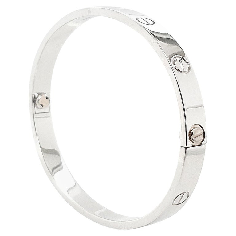 Cartier White Gold Love Bracelet at 1stDibs