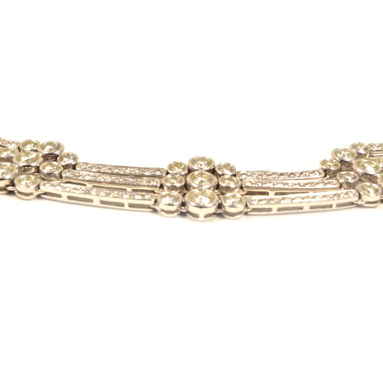 Cartier Diamond Choker set in 18k White Gold with approx. 42 tcw For ...