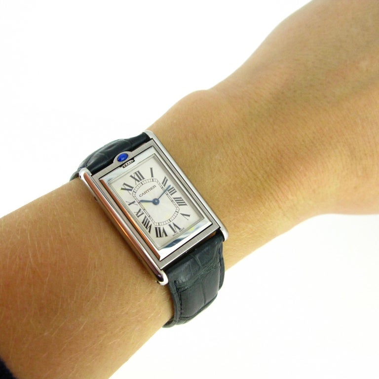 Cartier XL Tank Basculante Reversible 2390 Stainless Steel Mechanic Men ...