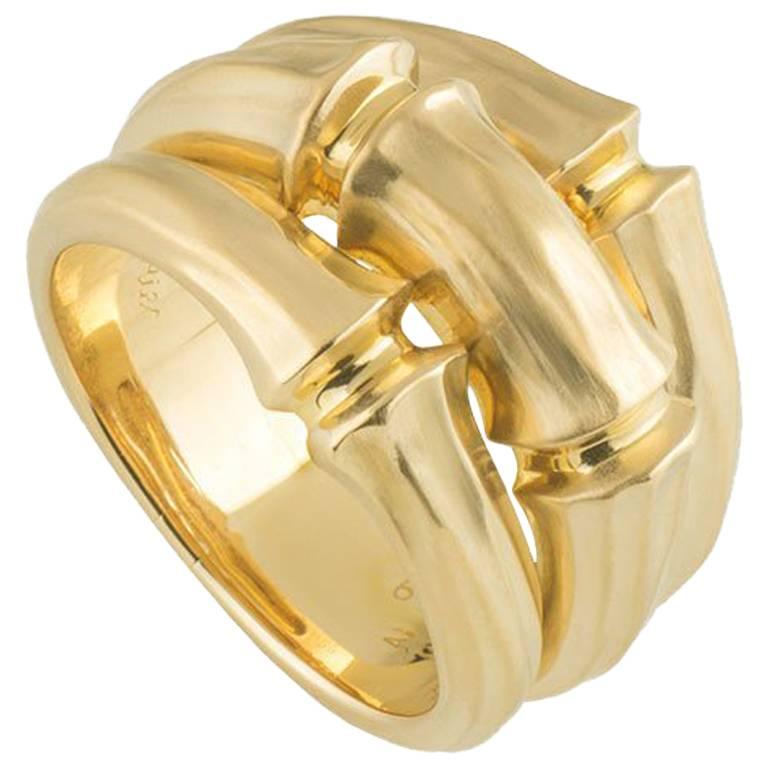Cartier Yellow Gold Bamboo Ring at 1stDibs | cartier bamboo ring ...