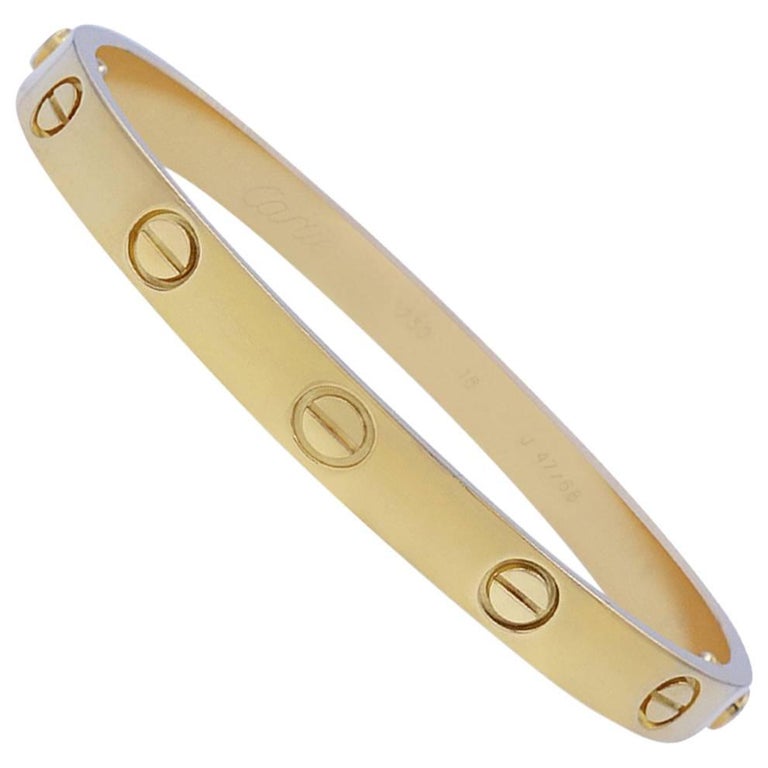 Cartier Yellow Gold Bangle with Screwdriver Bracelet For Sale at ...