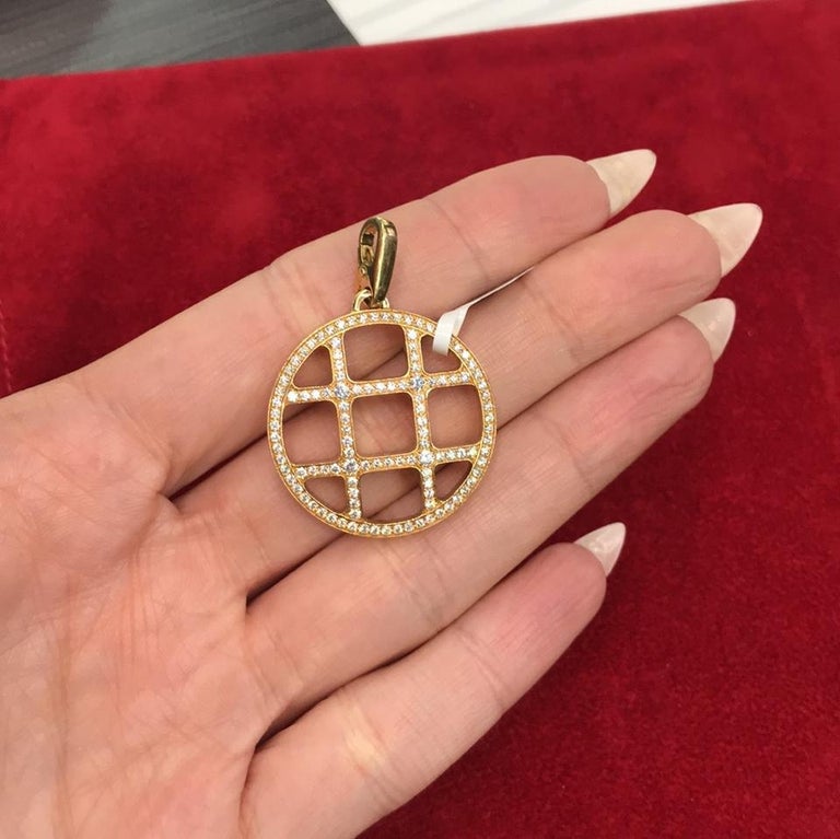 Cartier Yellow Gold Pasha De 18 Karat Diamond Pendant Necklace at ...