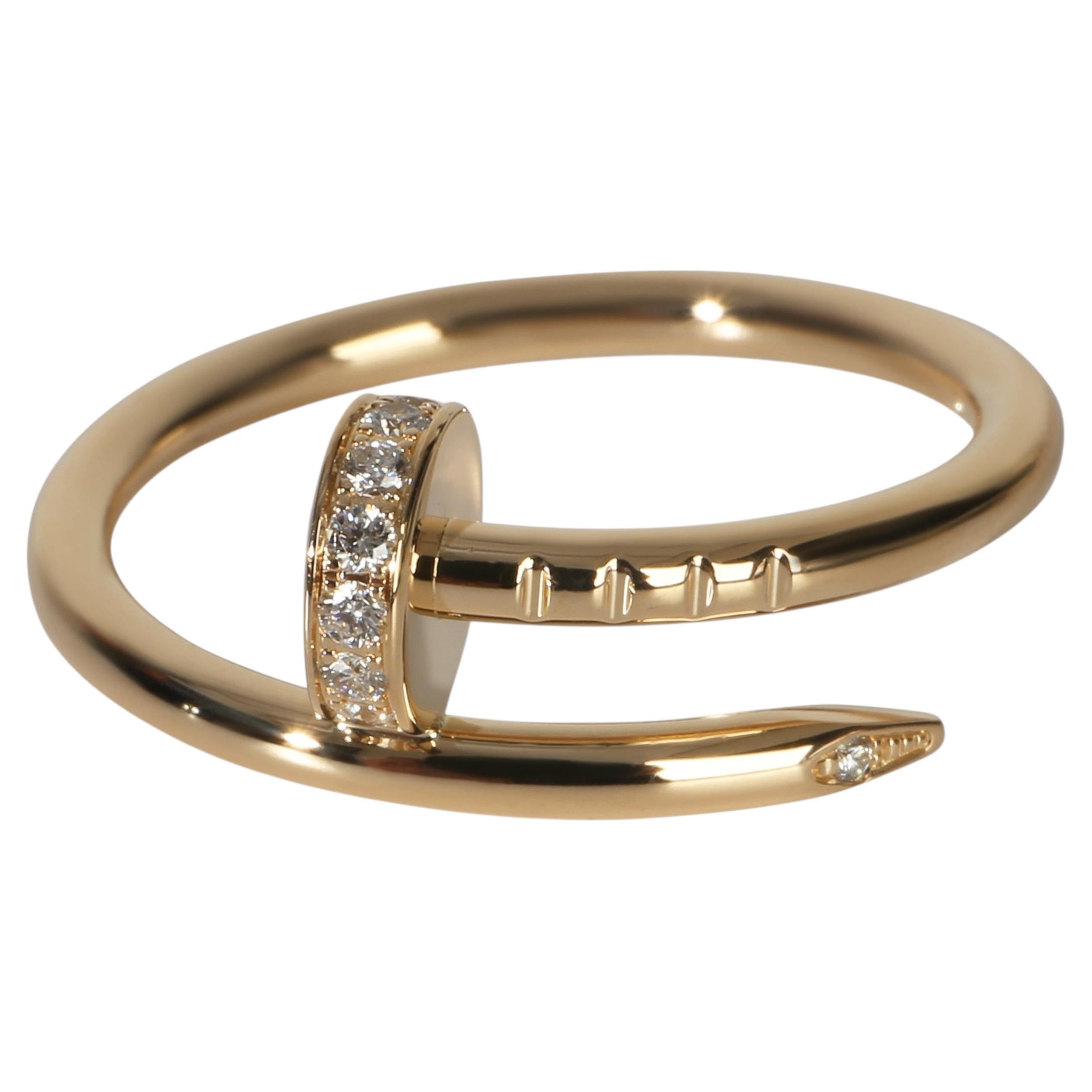 Cartier Juste Un Clou Nail Ring Small Model 18 Karat Yellow Gold For ...