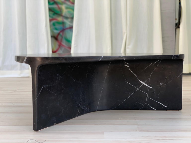 Carv Coffee Table in Black, Nero Marquina Marble by Daniel Fintzi for ...