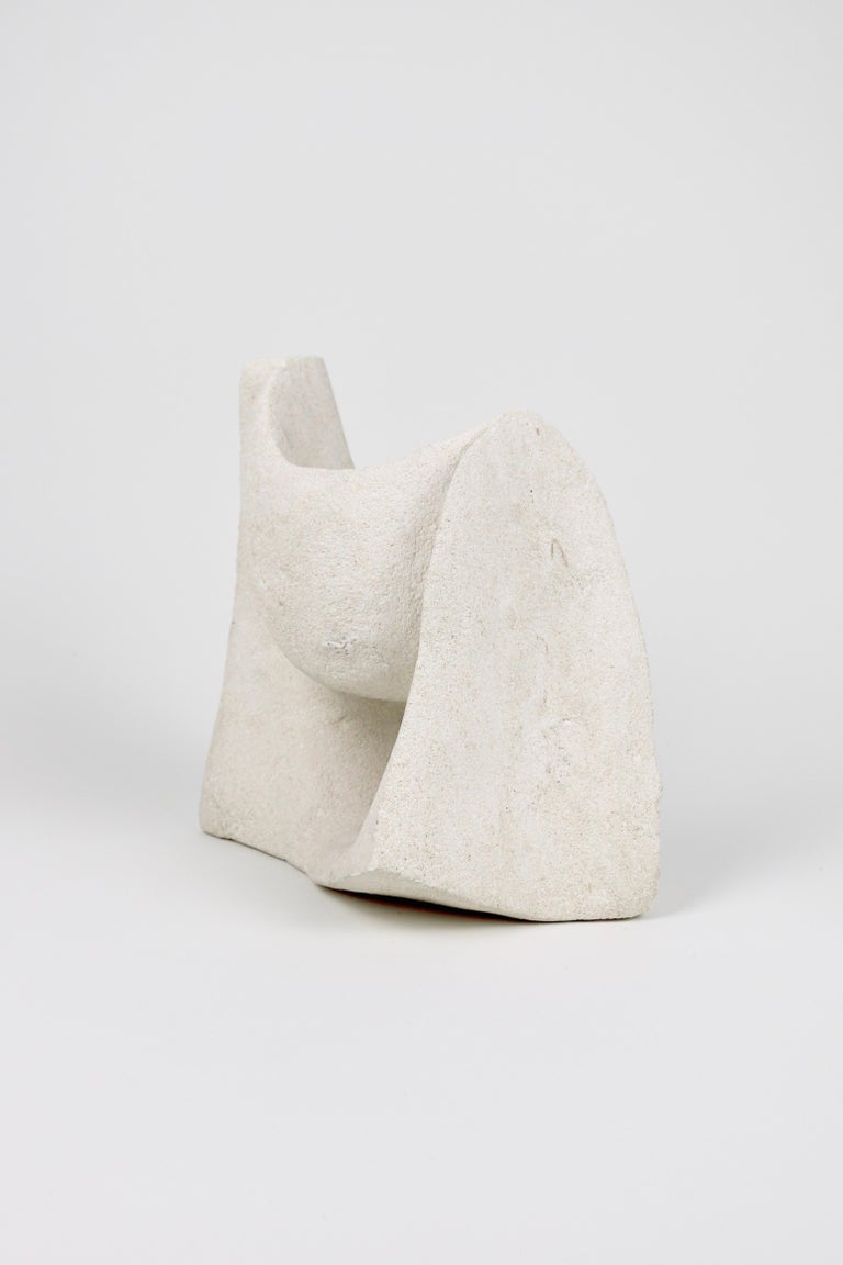 Carved Abstract Sculpture in Lightweight Concrete For Sale at 1stDibs