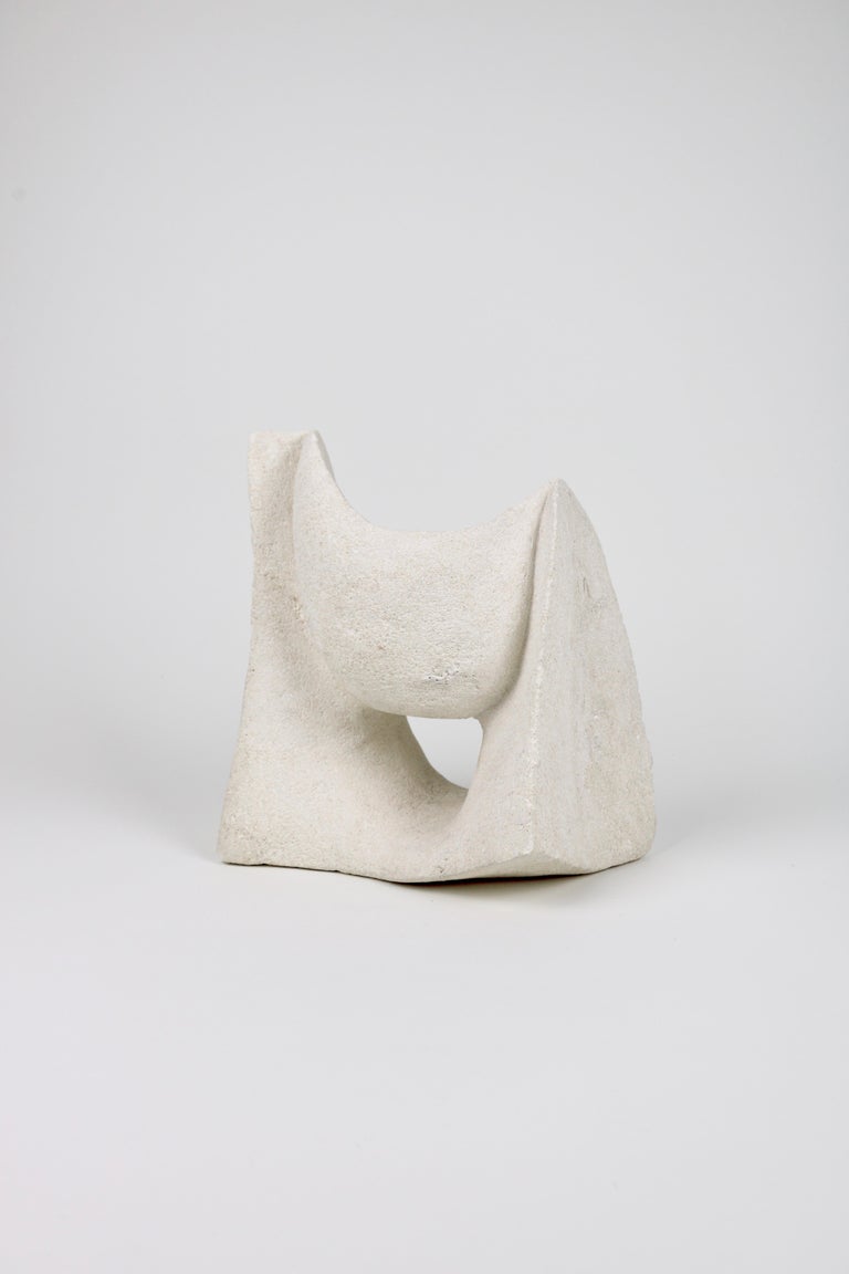 Carved Abstract Sculpture in Lightweight Concrete For Sale at 1stDibs