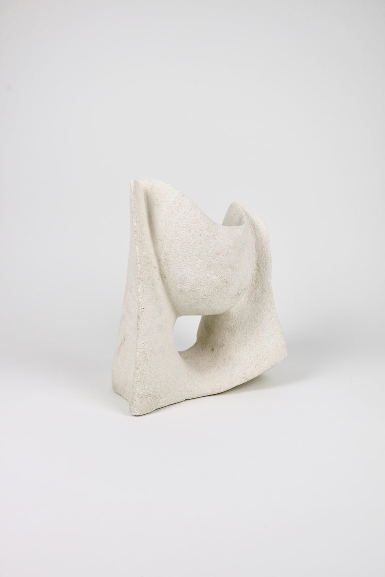 Carved Abstract Sculpture in Lightweight Concrete For Sale at 1stDibs