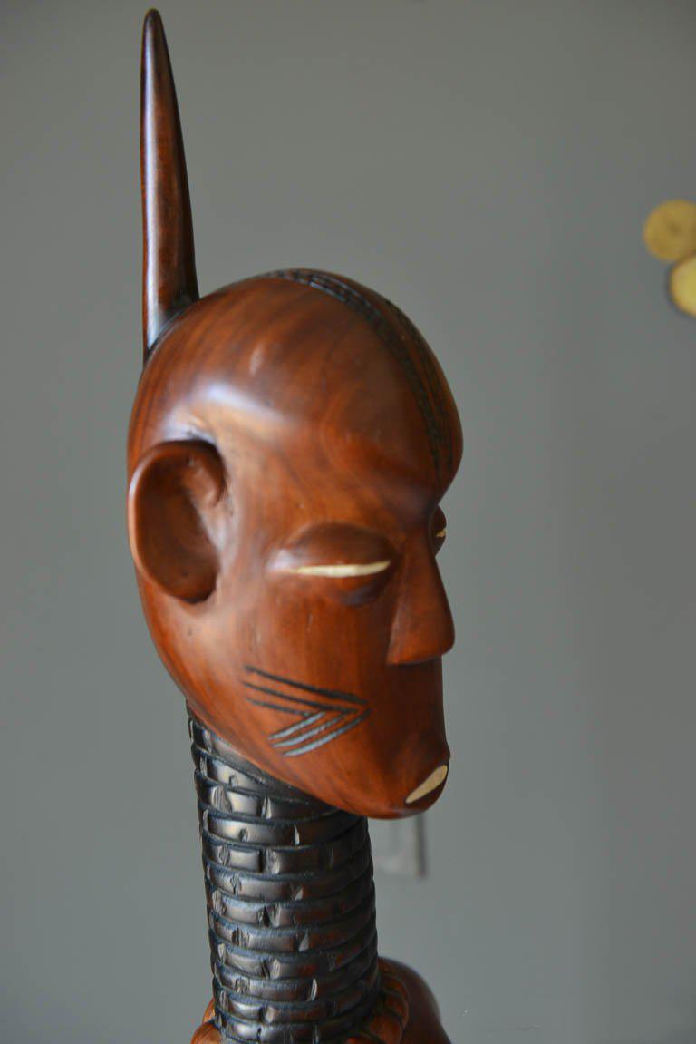 Carved African Male Statue, Kenya, circa 1967 For Sale at 1stDibs