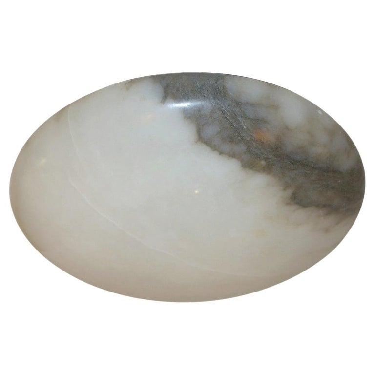 Carved Alabaster Light Fixture For Sale at 1stDibs
