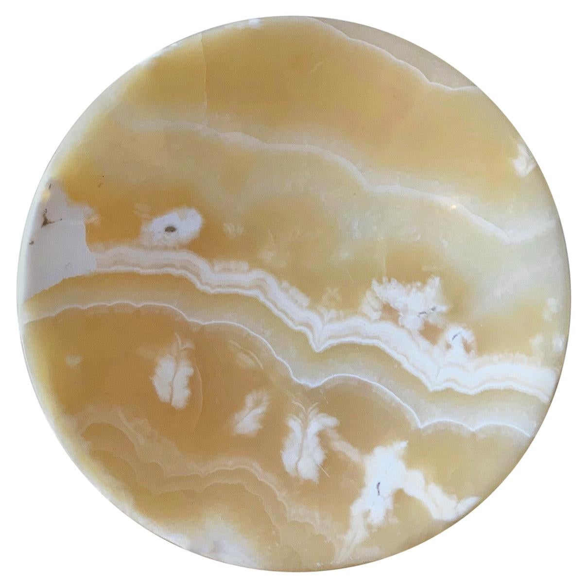 Carved Alabaster Plate at 1stDibs