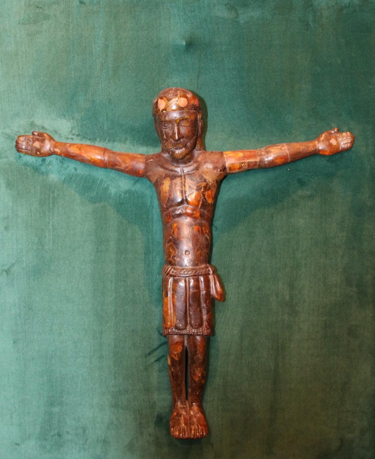 Carved Amber Figure of Christ For Sale at 1stDibs