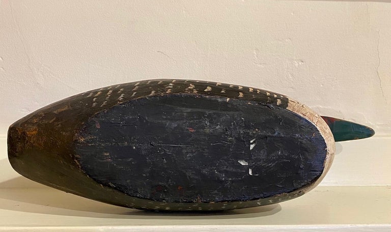 Carved and Decorated Loon Decoy at 1stDibs
