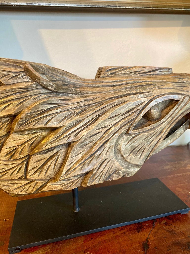 Carved and Gilded Bellamy Eagle Figurehead, circa 1890 For Sale at 1stDibs