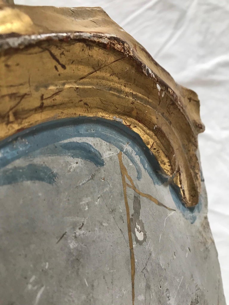 Carved and Gilt Fragments with Polychrome Finish on Custom Acrylic ...