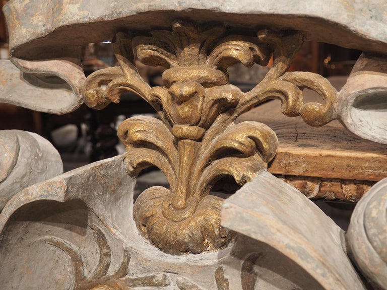 Carved and Painted Italian Wooden Plaque featuring the Giglio of ...