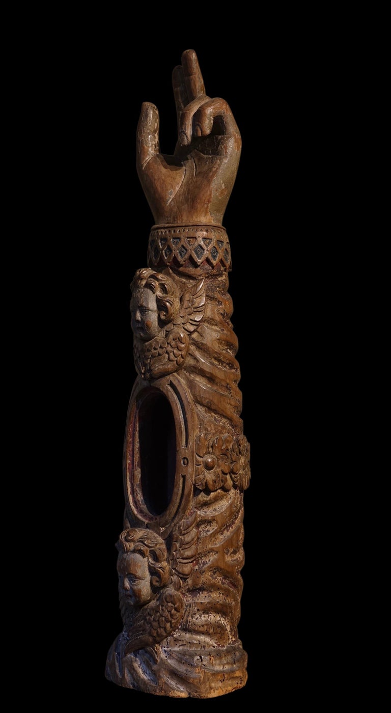 Carved Arm Reliquary, Venice, First Half of, 17th Century For Sale at ...