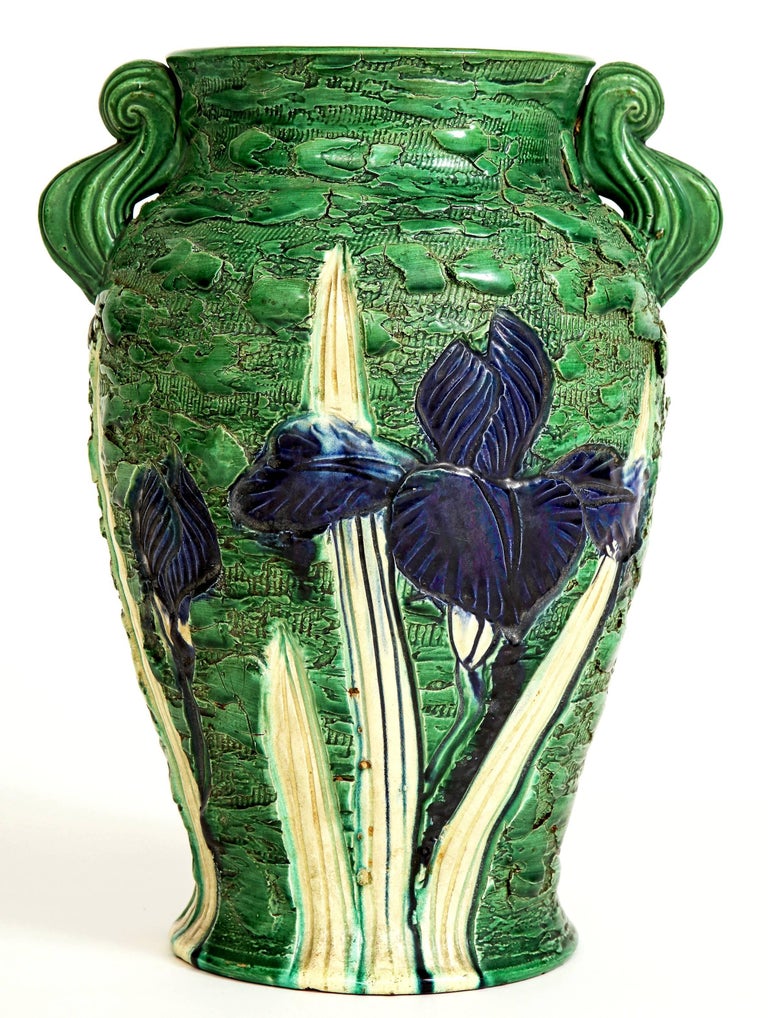 Awaji Pottery Vase, circa 1920s For Sale at 1stDibs | awaji vase, awaji ...