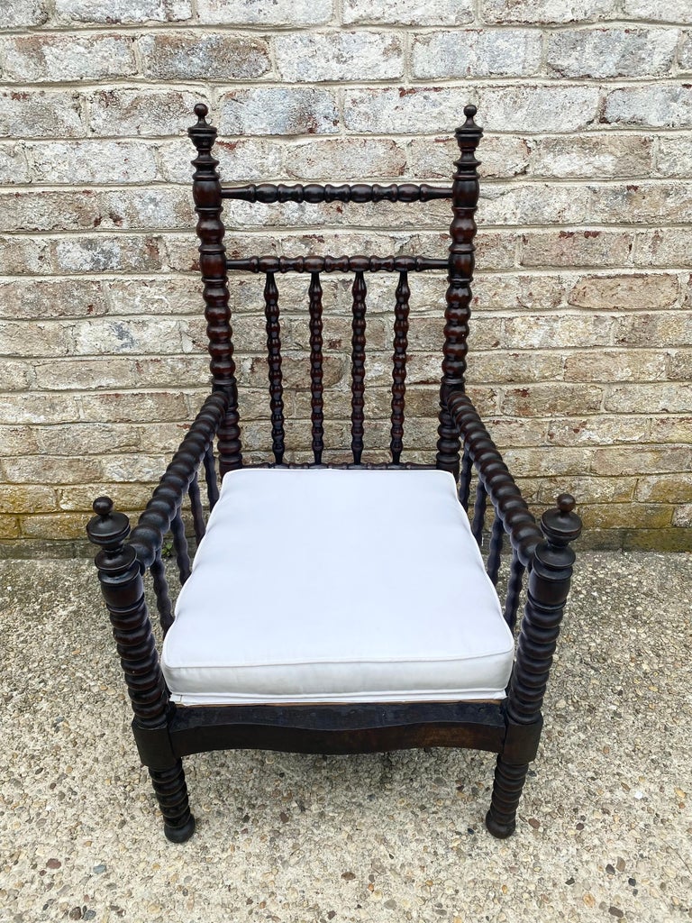 Carved Bobbin Arm Chair For Sale at 1stDibs