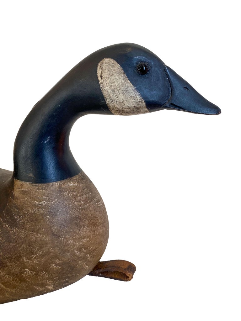 Carved Canada Goose by Frank Finney For Sale at 1stDibs
