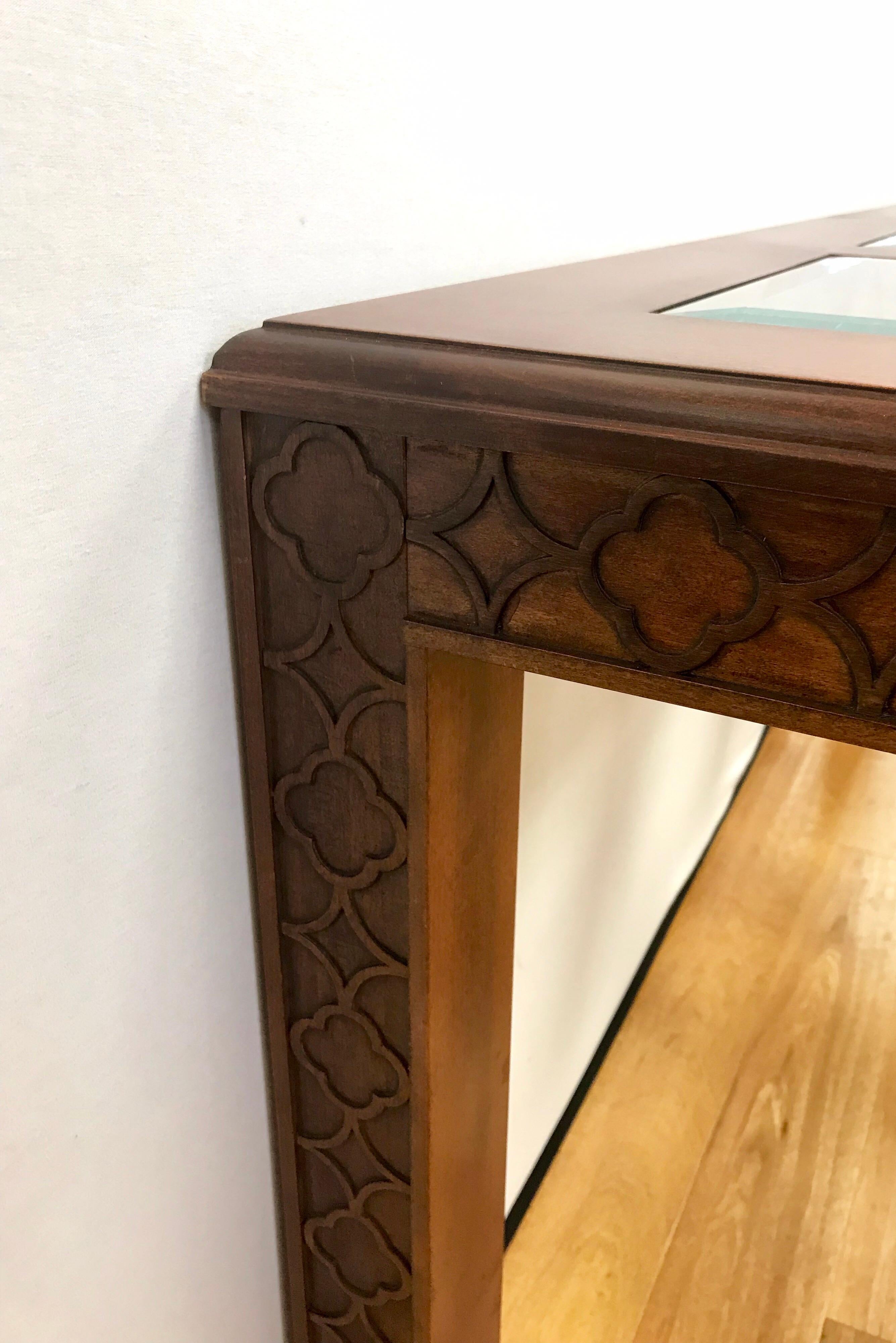 Carved Chinese Chippendale Mahogany and Glass Dining Table at 1stDibs ...