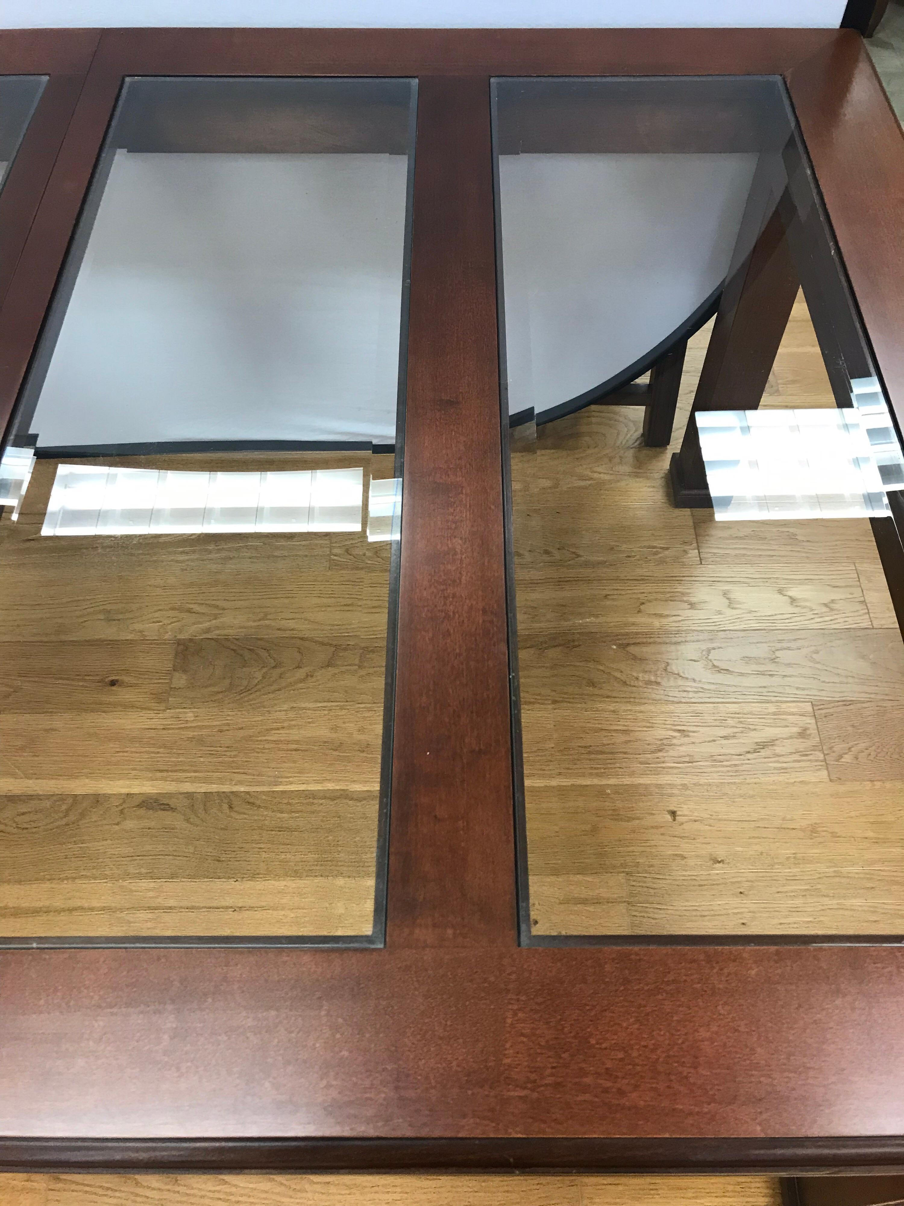 Carved Chinese Chippendale Mahogany and Glass Dining Table at 1stDibs ...