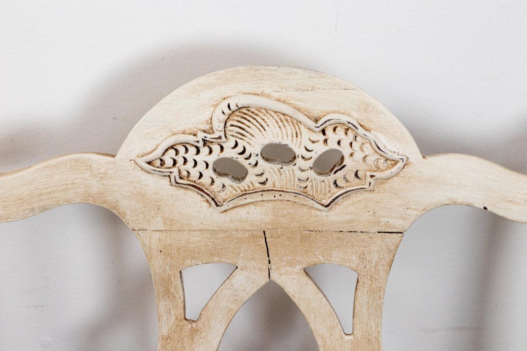 Carved Chippendale Style Upholstered Settee For Sale at 1stDibs ...