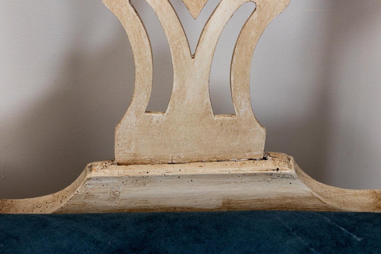 Carved Chippendale Style Upholstered Settee For Sale at 1stDibs ...