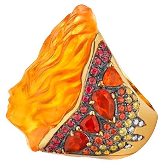 Red Tourmaline Mythology Collection Bacchus Ring by Madstone For Sale at 1stDibs