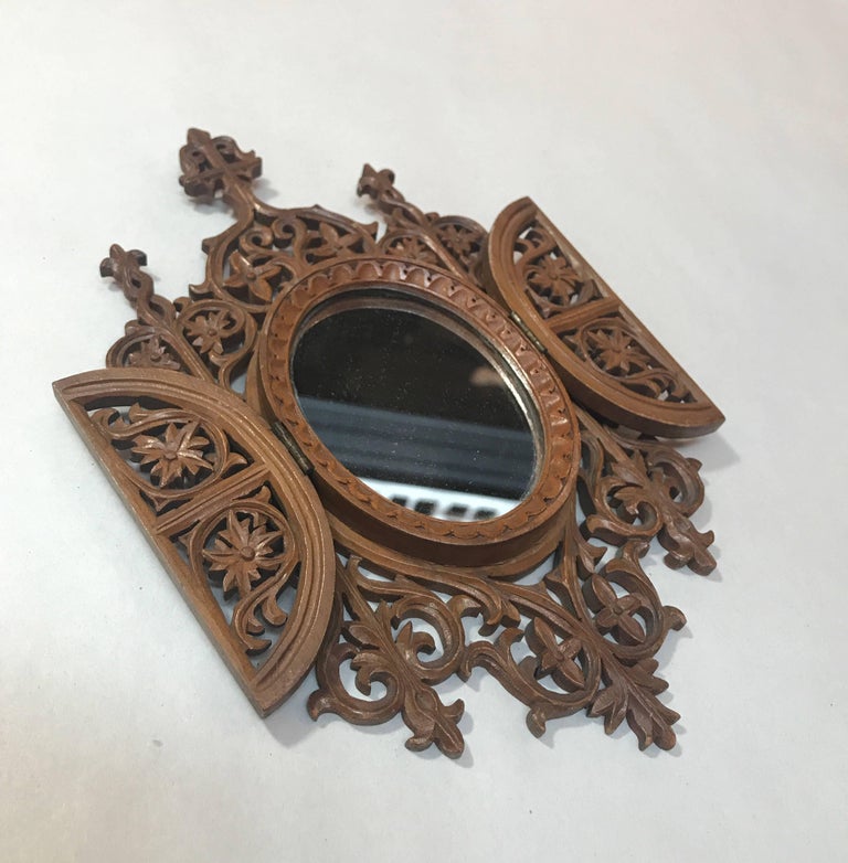 Carved English Doored Filigree Frame For Sale at 1stDibs