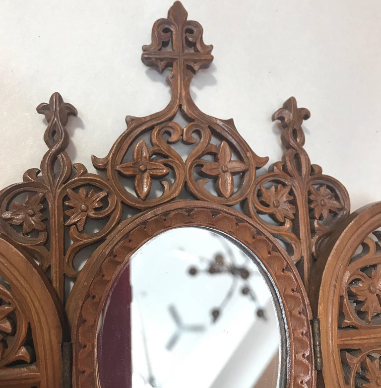 Carved English Doored Filigree Frame For Sale at 1stDibs