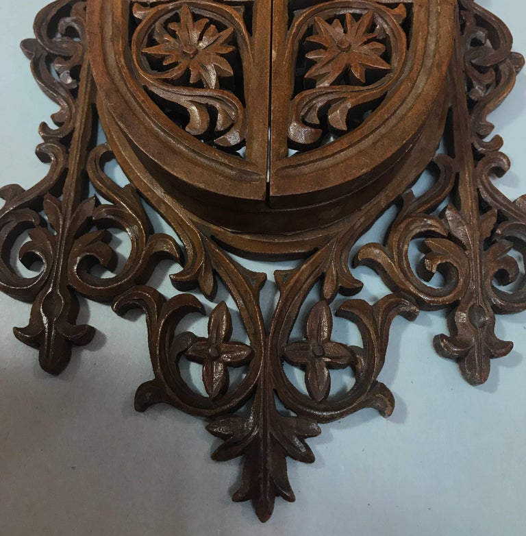 Carved English Doored Filigree Frame For Sale at 1stDibs