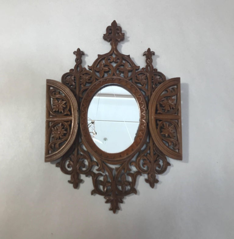 Carved English Doored Filigree Frame For Sale at 1stDibs