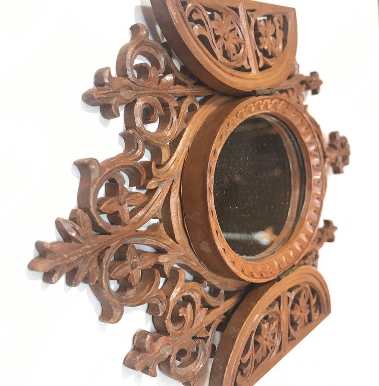Carved English Doored Filigree Frame For Sale at 1stDibs