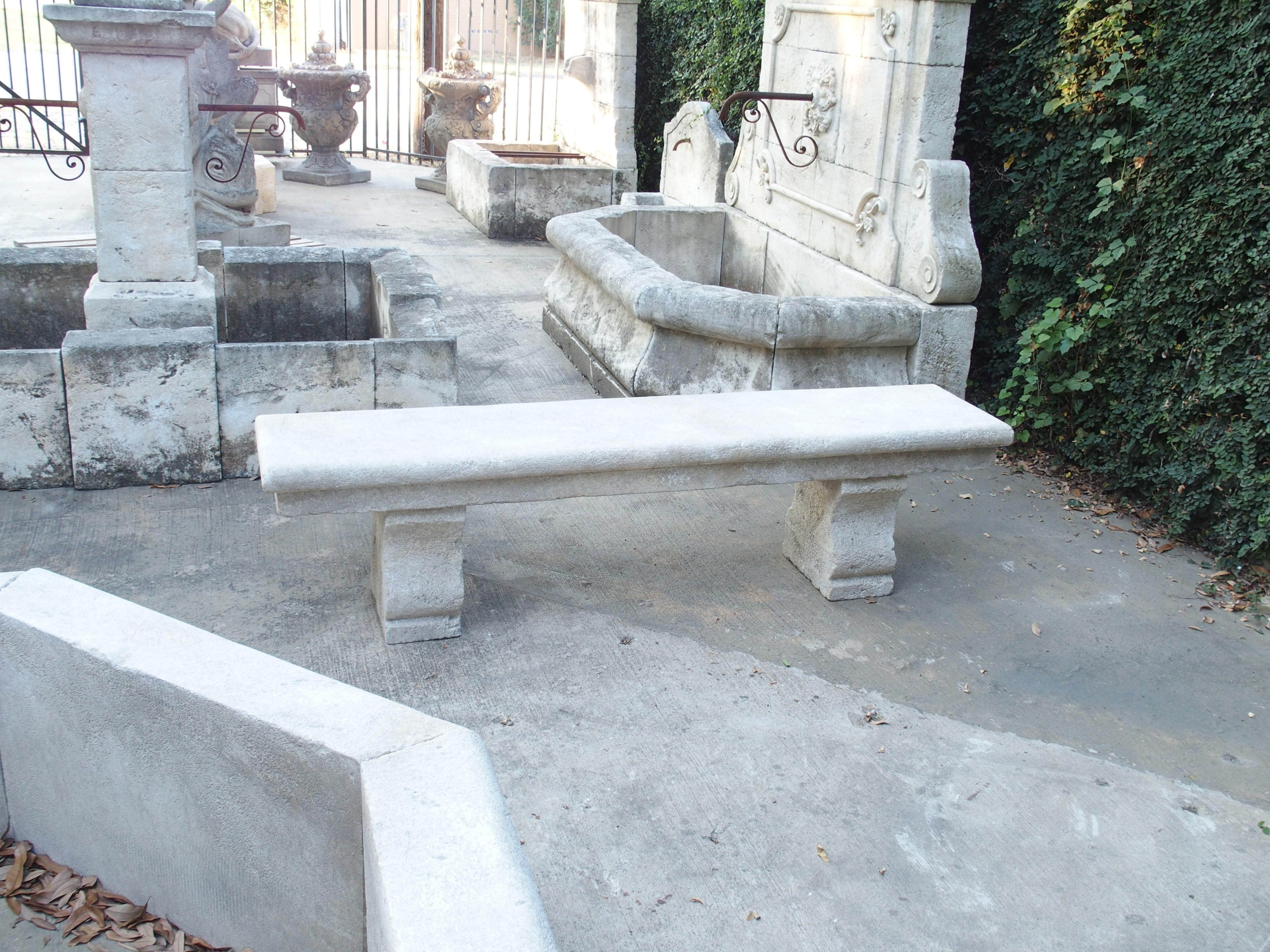 Carved French Limestone Bench from Provence at 1stDibs | limestone ...