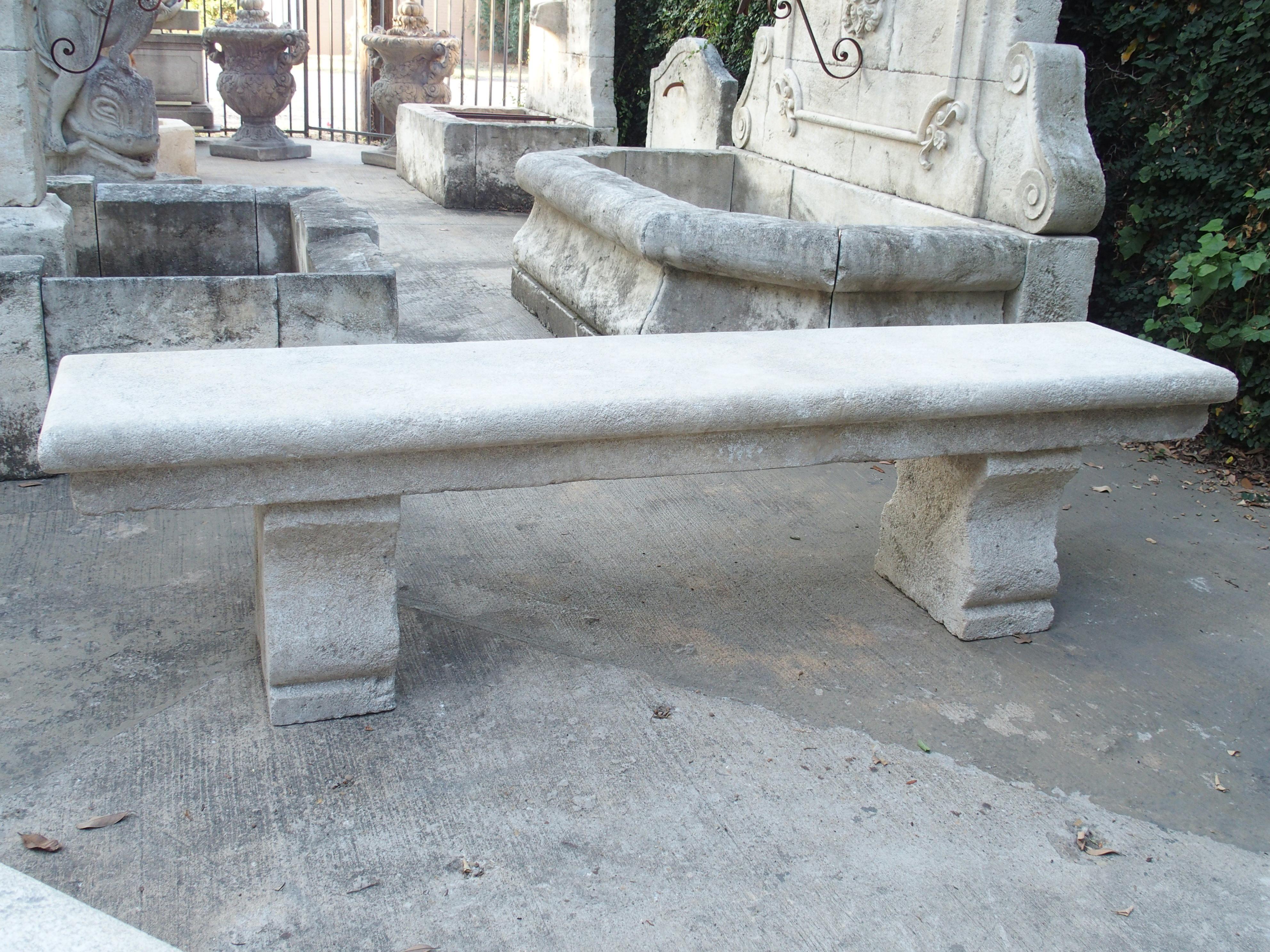 Carved French Limestone Bench from Provence at 1stDibs | limestone ...