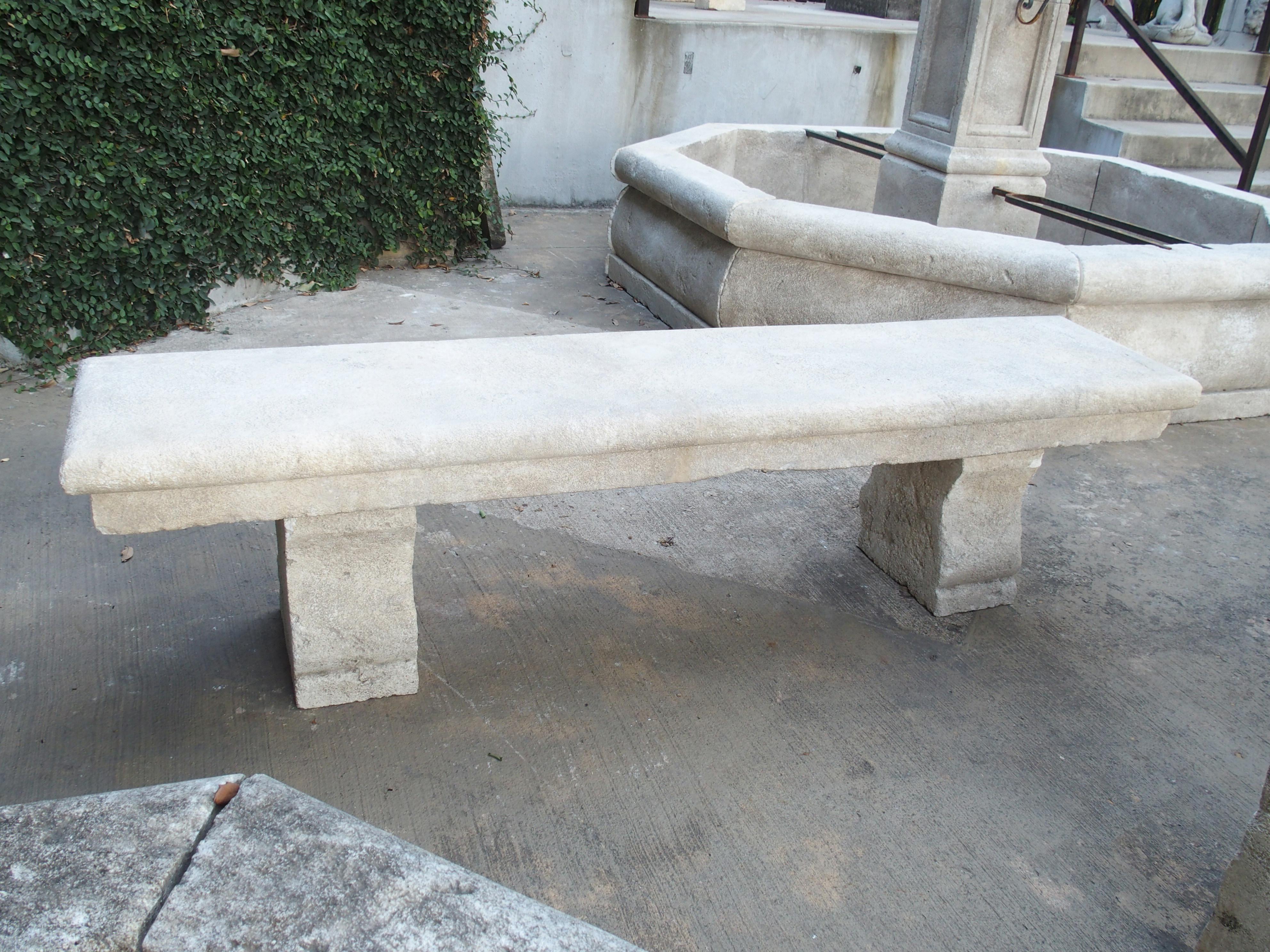 Carved French Limestone Bench from Provence at 1stDibs | limestone ...