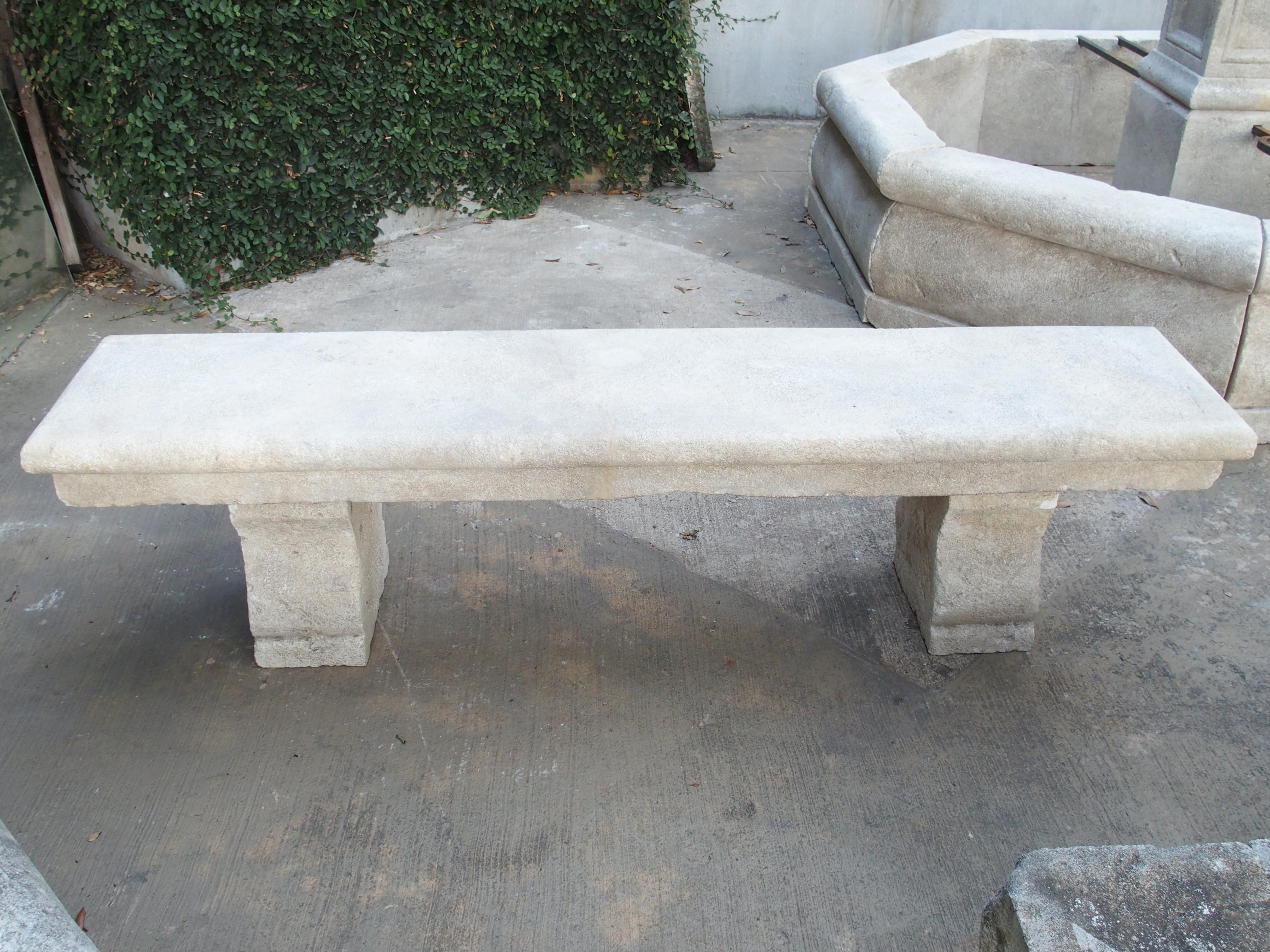 Carved French Limestone Bench from Provence at 1stDibs | limestone ...