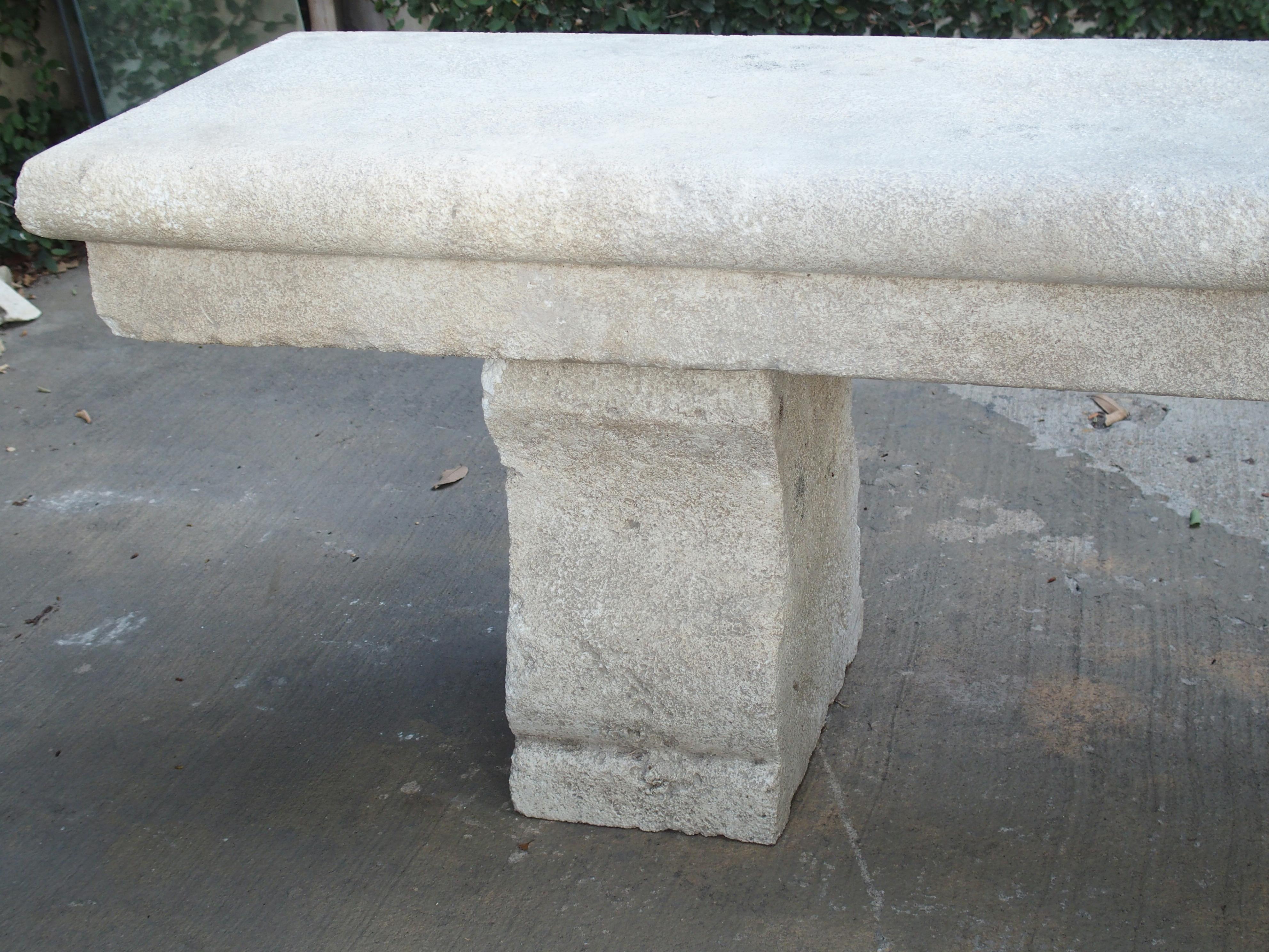 Carved French Limestone Bench from Provence at 1stDibs | limestone ...