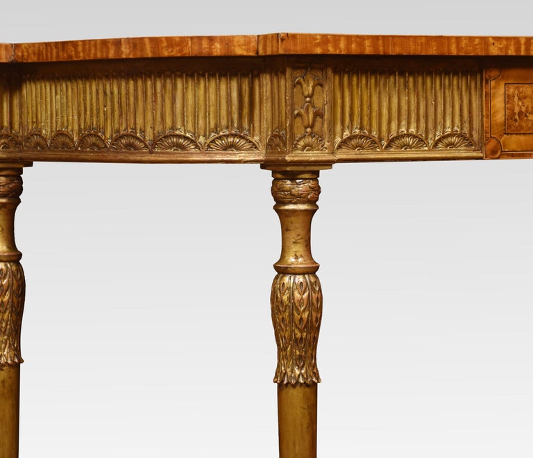 Carved Giltwood and Painted Console Table For Sale at 1stDibs