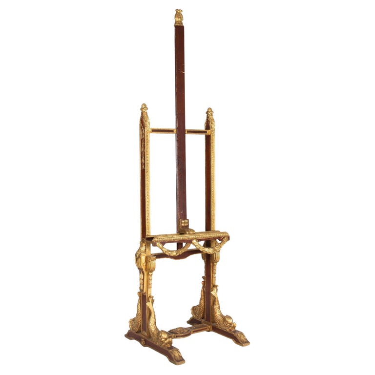 Carved Giltwood Artist's Painting Easel in Italian Taste For Sale at ...