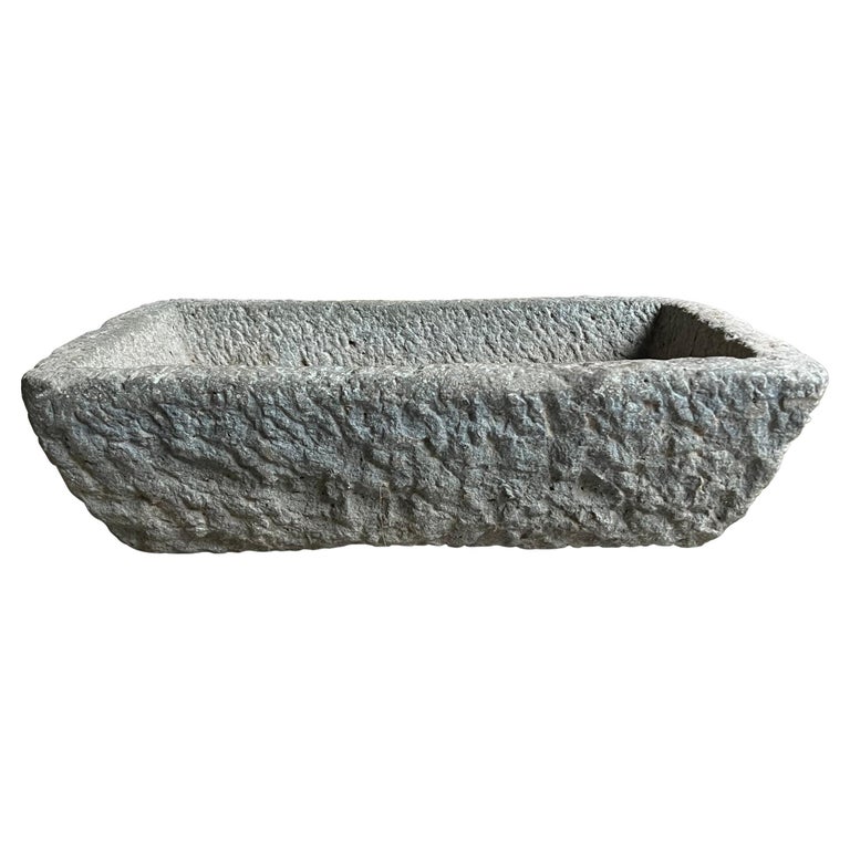 Carved Granite Planter For Sale at 1stDibs