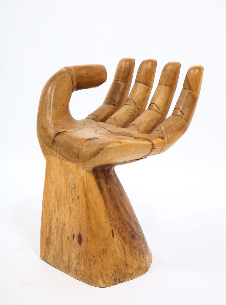 Carved Hand Stool, Mexico 1960s For Sale at 1stDibs
