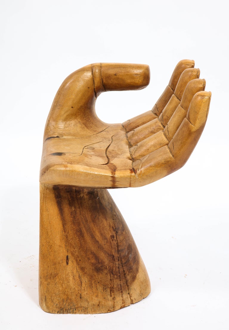 Carved Hand Stool, Mexico 1960s For Sale at 1stDibs