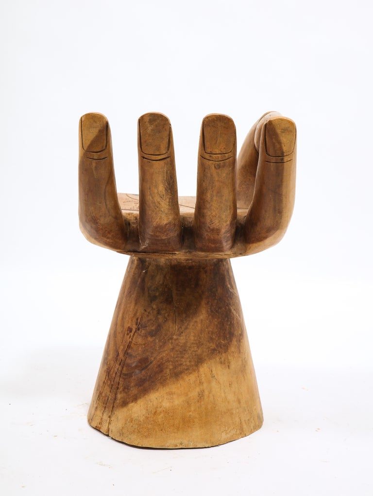 Carved Hand Stool, Mexico 1960s For Sale at 1stDibs